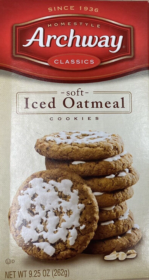 4x Archway Homestyle Classics Soft Iced Oatmeal Cookies 9.25 Oz - 4 ...
