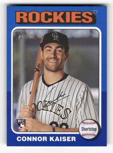 2024 Topps Heritage High Number - Connor Kaiser #700 Dark Blue Border ...