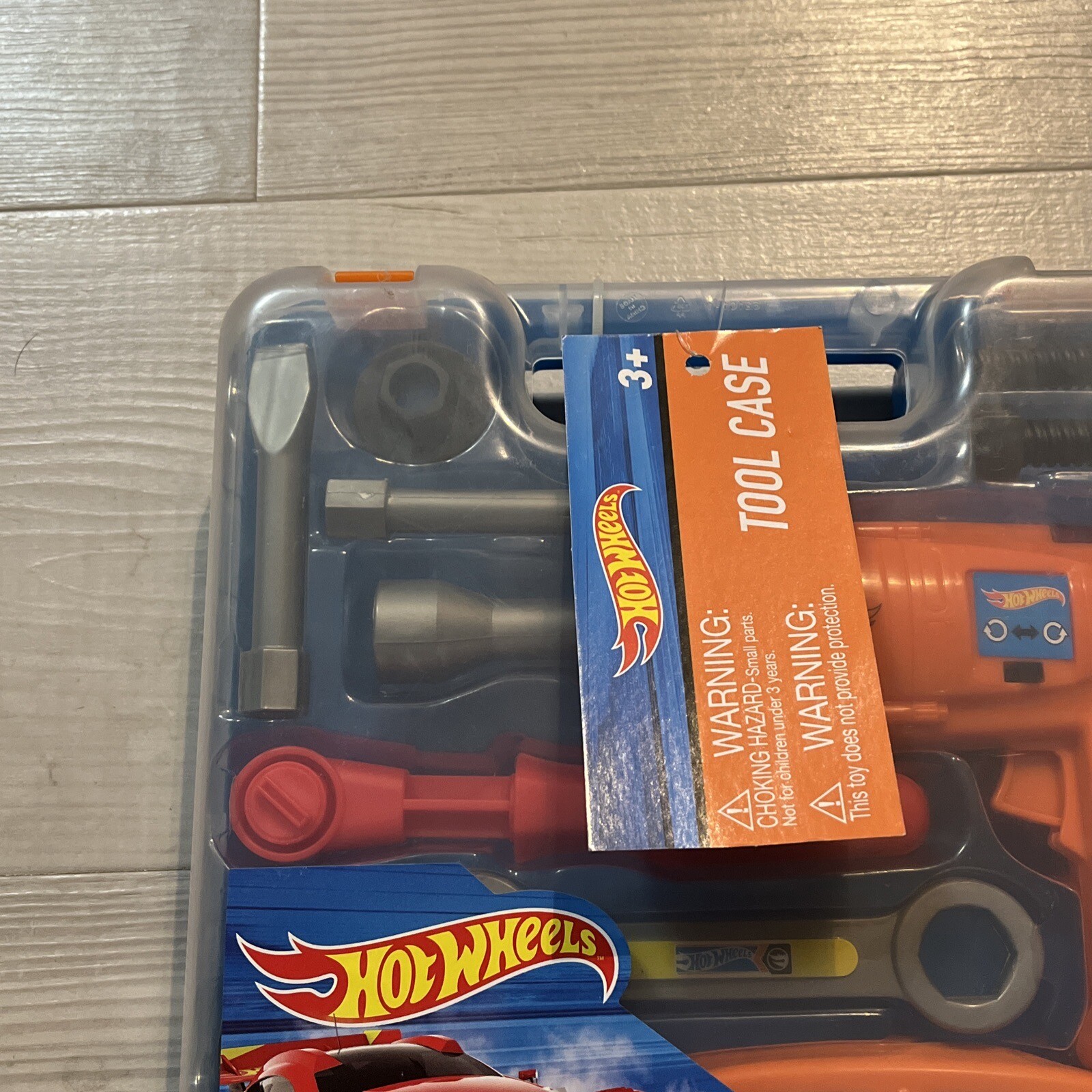 HOT WHEELS TOOL CASE -DRILL & DRILL BITS, WRENCHS, SCREWS, NUTS AND ...