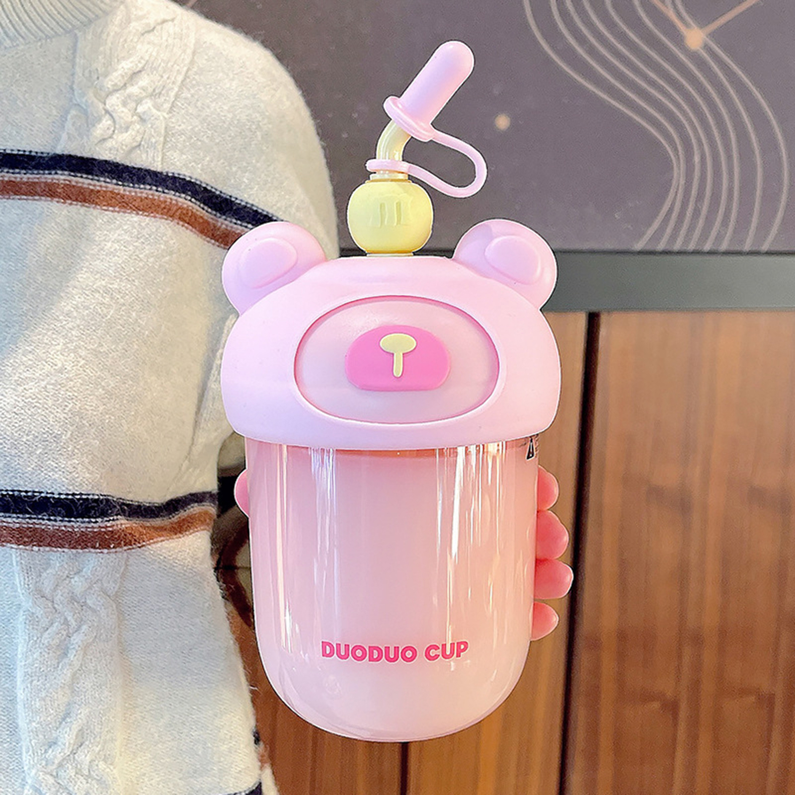 600ml Cartoon Water Cup Large Capacity Drinking Children Student Couple ...