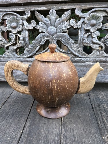 Handmade ECO Friendly Coconut Shell Teapot From Bali-B | eBay Australia