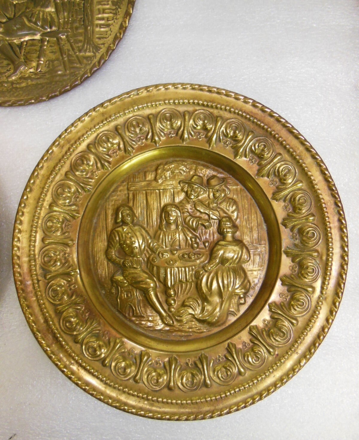 old Brass Plates - Lot of 3 - Made by Peerage in England - large size ...