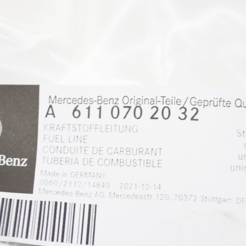 MB SPRINTER 903 Diesel 2.9 Fuel Filter Pipe Hose Line A6110702032 NEW ...
