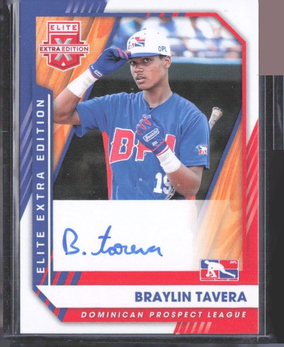 2021 Panini Elite Extra Edition Braylin Tavera #214 Autograph | eBay