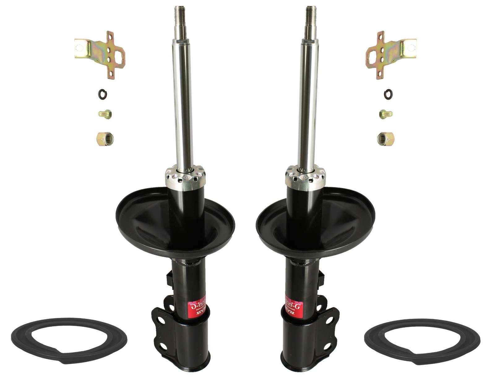 NEW Front Struts & Lower Coil Spring Insulators Kit KYB Excel-G For ...