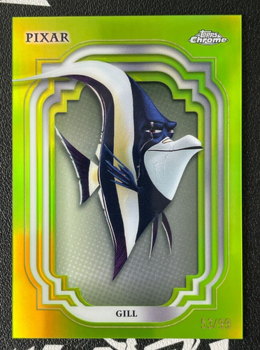 2024 Topps Chrome Disney Gill #53/99 Finding Nemo Green REFRACTOR | eBay