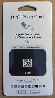 POPL PhoneCard Tappable Business Card LOOK - NEW, SEALED | eBay
