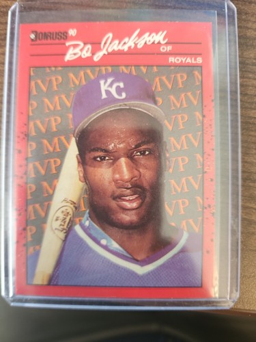 1990 Donruss / #BC-1 Bo Jackson / Double Error/Royals MVP / Raw Vintage ...