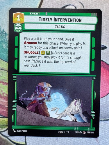 Timely Intervention Nonfoil Star Wars Unlimited TCG SWB614 | eBay