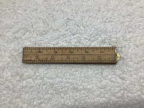 Vintage Stanley Rule & Level Co. Folding 2 Foot Ruler Brass & Wood ...