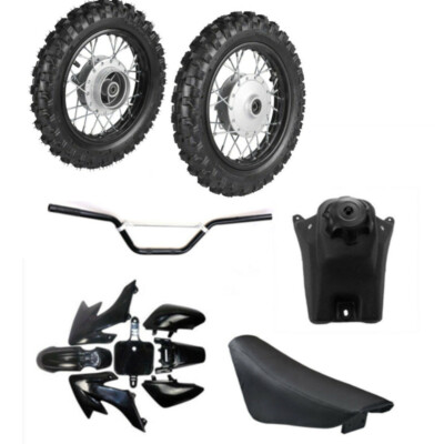 Plastics Kit Seat+ 2.50-10 Wheel for XR CRF50 PIT Bike SSR 50cc 110cc ...