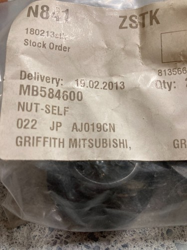 OEM Genuine MITSUBISHI MB584600 Hub Assembly Lock Nut 1985-2021 MIRAGE ...