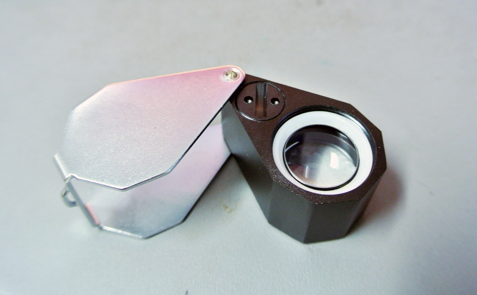 15X White LED lighted Triplet Jewelry Loupe Magnifier Microscope 15X ...