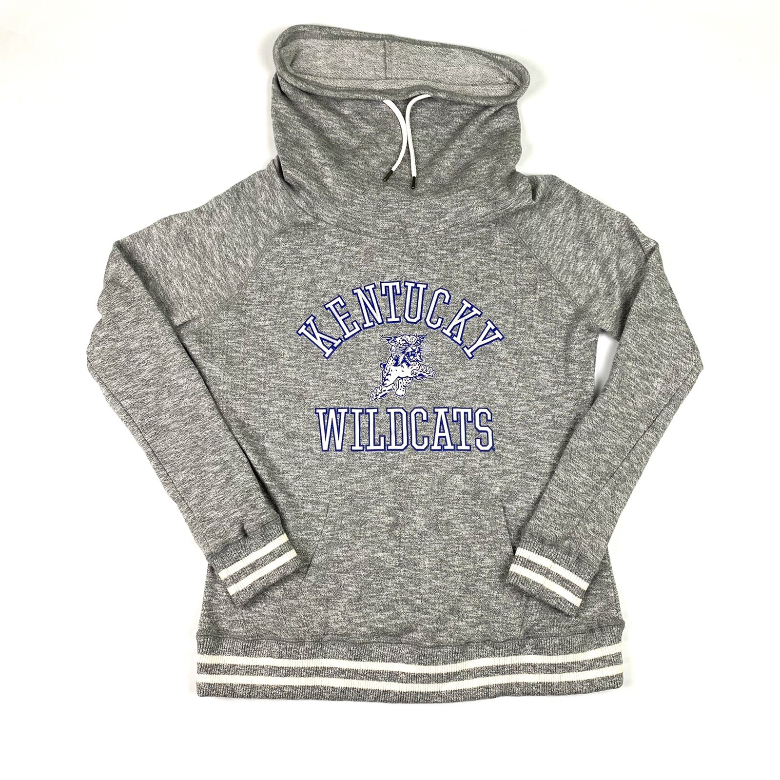 Kentucky Wildcats Sweatshirt Women Medium Cowl Neck Gray Top of the ...