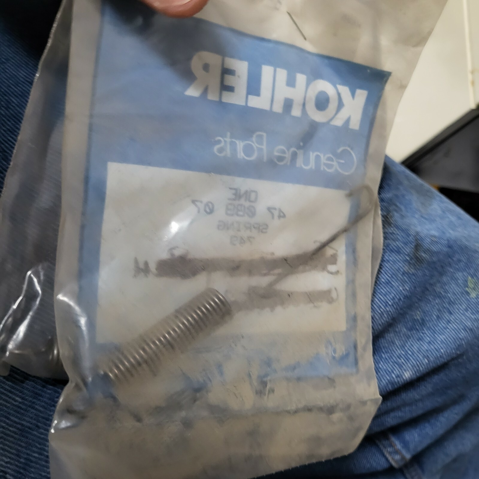 Kohler 4708907S Spring OEM NOS 47 089 07-S Engine Parts for sale online | eBay