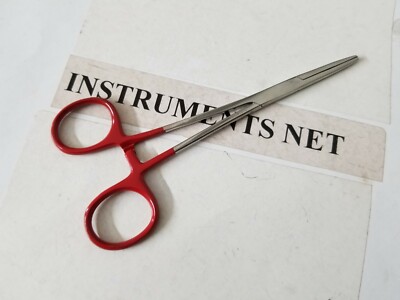 3 Kelly Hemostat Forceps Red Handle Surgical Medical EMS 5.50" - Straight | eBay