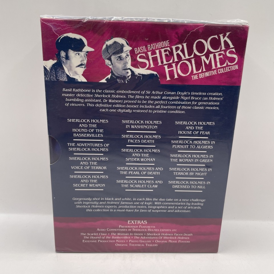 Sherlock Holmes The Definitive Collection DVD 2009 New & Sealed Basil ...