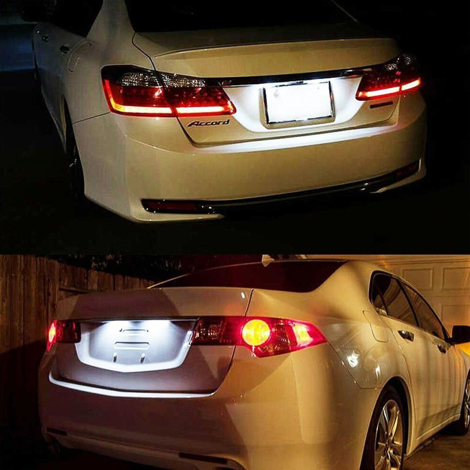 2Pcs 18 LED License Plate Light Direct For Acura TL TSX MDX Honda Civic ...