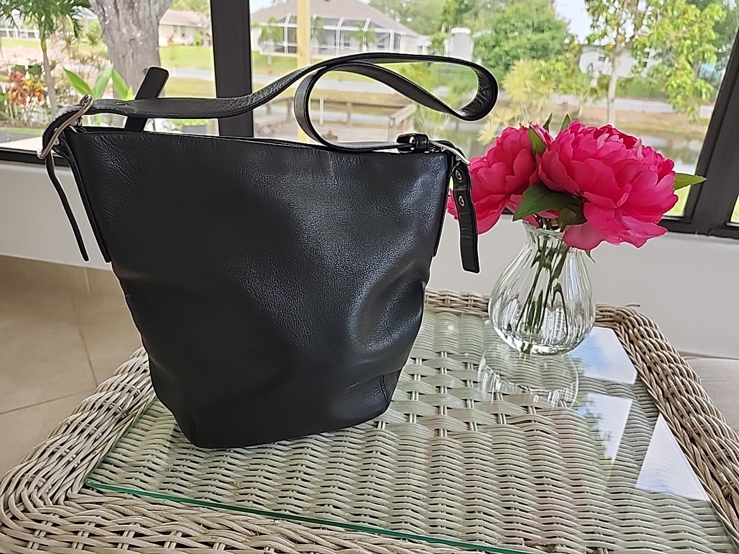 Vintage Coach Purse 9186 Legacy Soho Bucket Black Lea… - Gem
