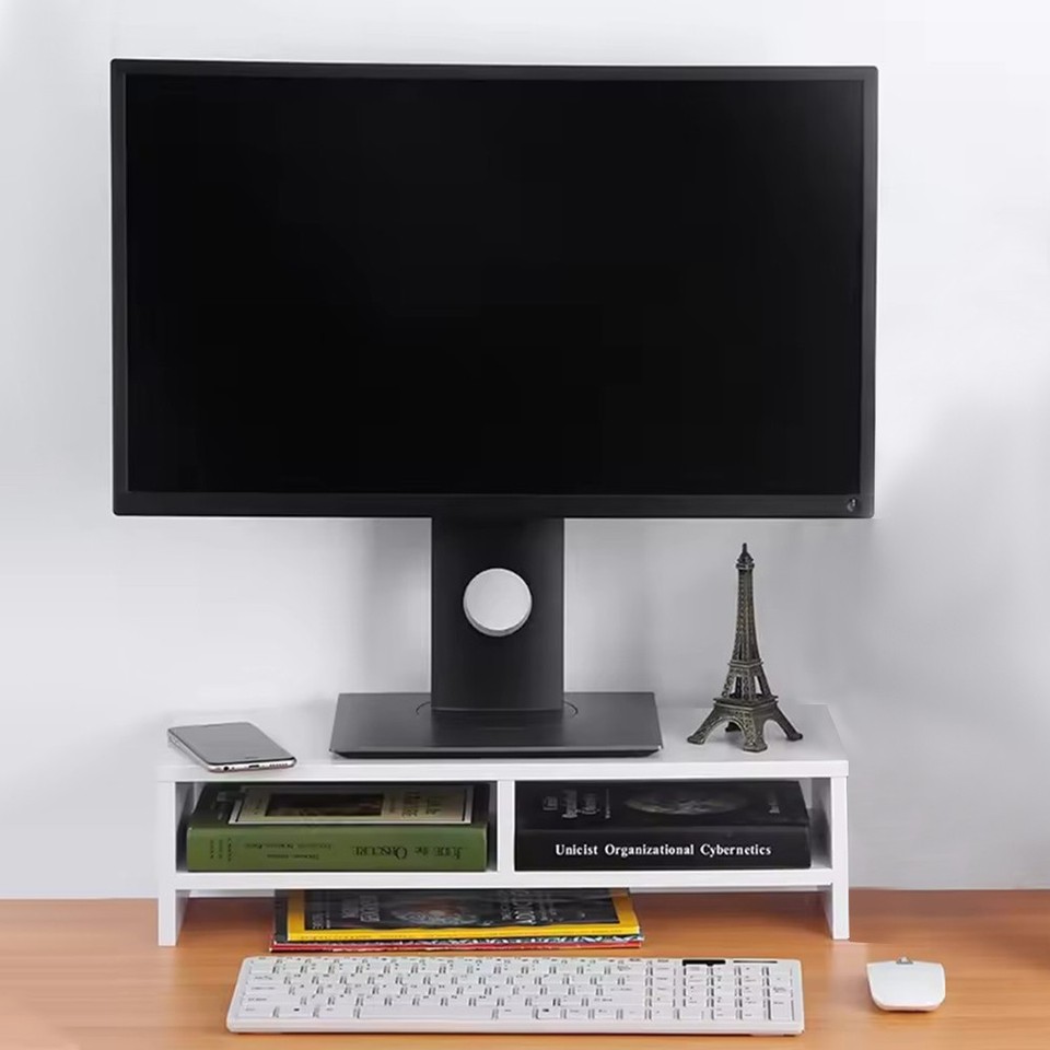 Computer Desktop Monitor Stand Laptop TV Display Screen Riser Shelf ...