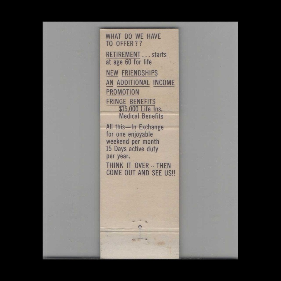 Matchbook Cover The Golden Triangle Unit 911th Tactical Airlift Group ...