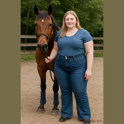 Blue Savvy medium wash denim curvy midrise bootcut Woman’s size 17/33 ...