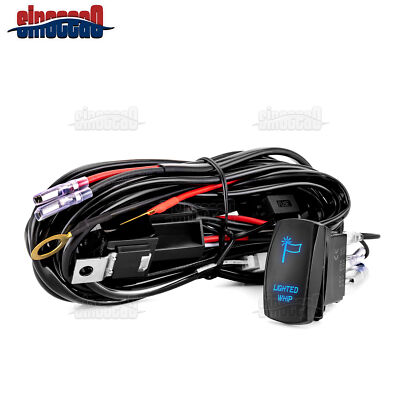 Blue Lighted Whip Switch Wire Harness Kit For Polaris RZR Pro XP/Pro R ...