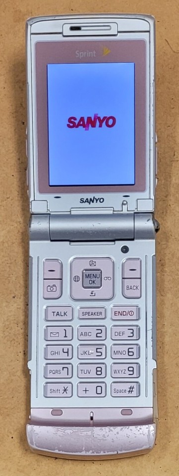 Sanyo Katana SCP-6600 - Pink ( Sprint ) Cellular Flip Phone - Very Rare ...