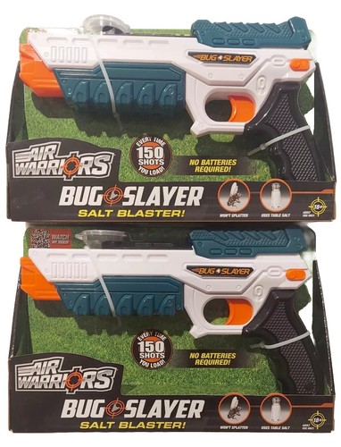 Bug Slayer 2-Pack of Salt Blaster Bug Killer Fly Stopper Pistol Gun w ...