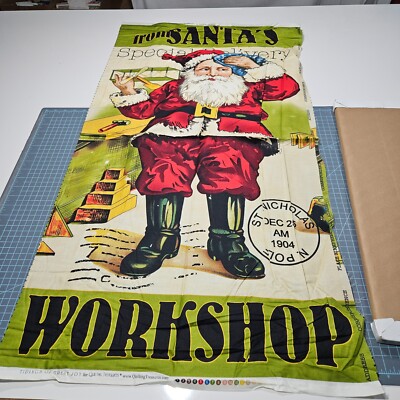 Dear Santa Panel 23x42 J Wecker Frisch Christmas Tidings of Great Joy ...