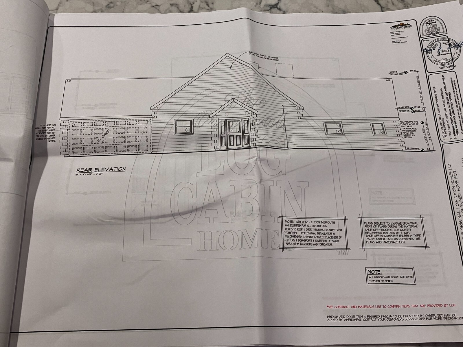 3000 sf Custom Log Home Kit with Fully Engineered Plans--Build It ...