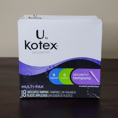 Kotex Security Regular Unscented Tampons 18 Count
