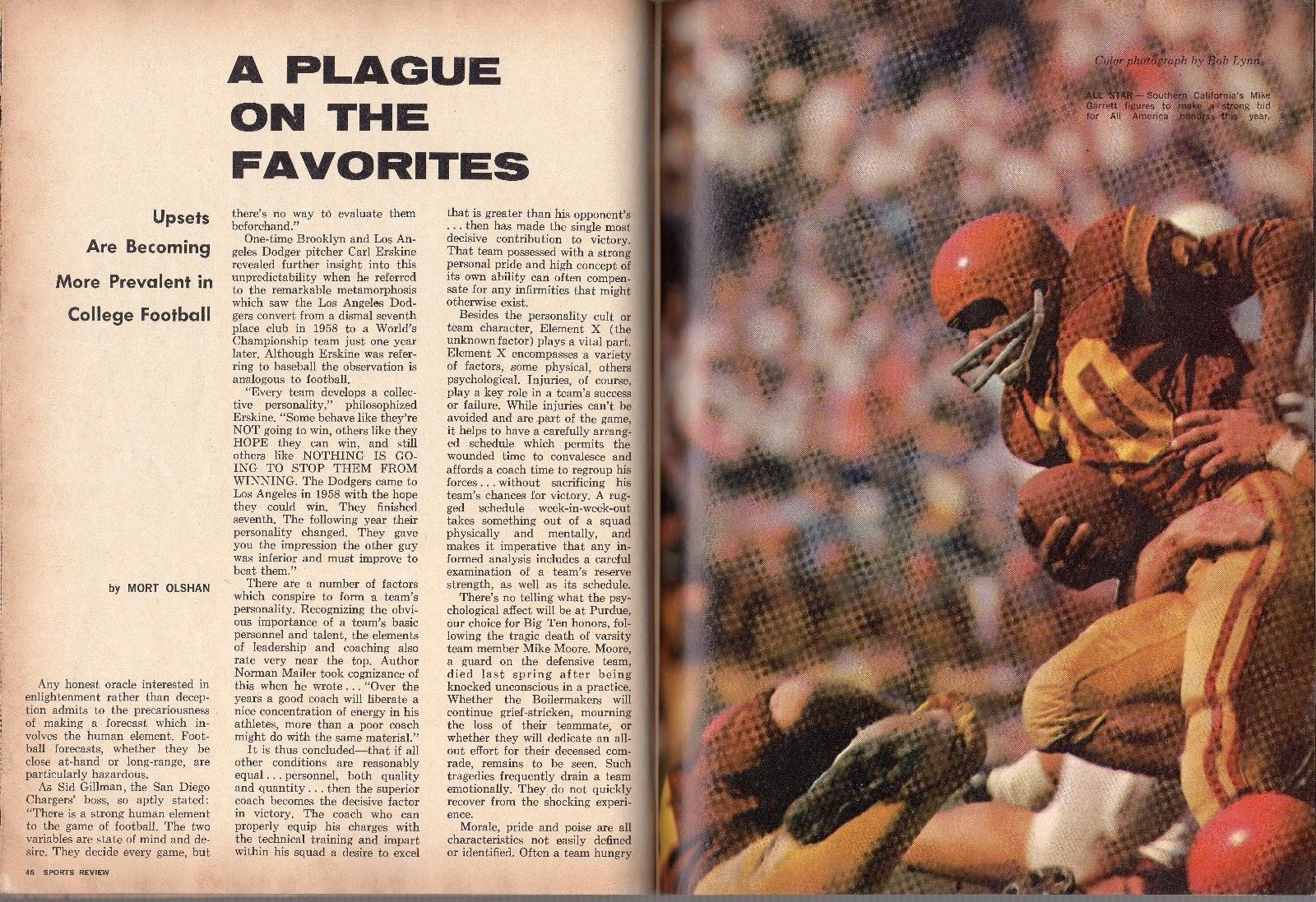 1965 Sports Review Magazine Football Guide Johnny Unitas Baltimore ...