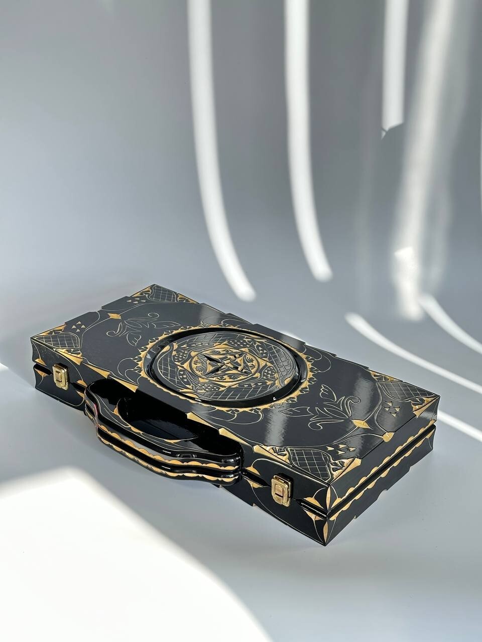 Completely Handmade Backgammon Board with Handle, Glass Backgammon Set ...