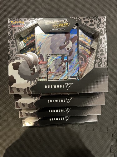 4 Dubwool V Collection Box - Champion's Path - Pokemon TCG CCG - New ...