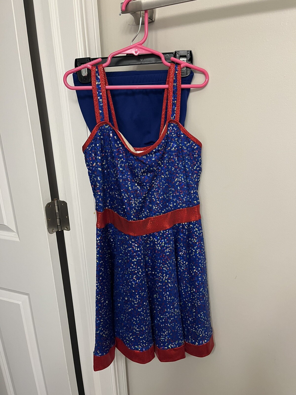 Blue And Red Costume Body Wrappers Size 12-14 - Gem
