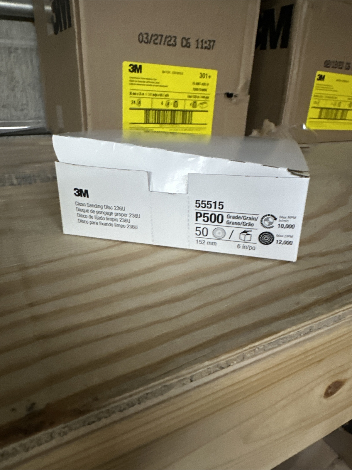 3M 236U 6" P500 Grit Hookit Clean Sanding Disc 55515 1 Box Of 50 | eBay