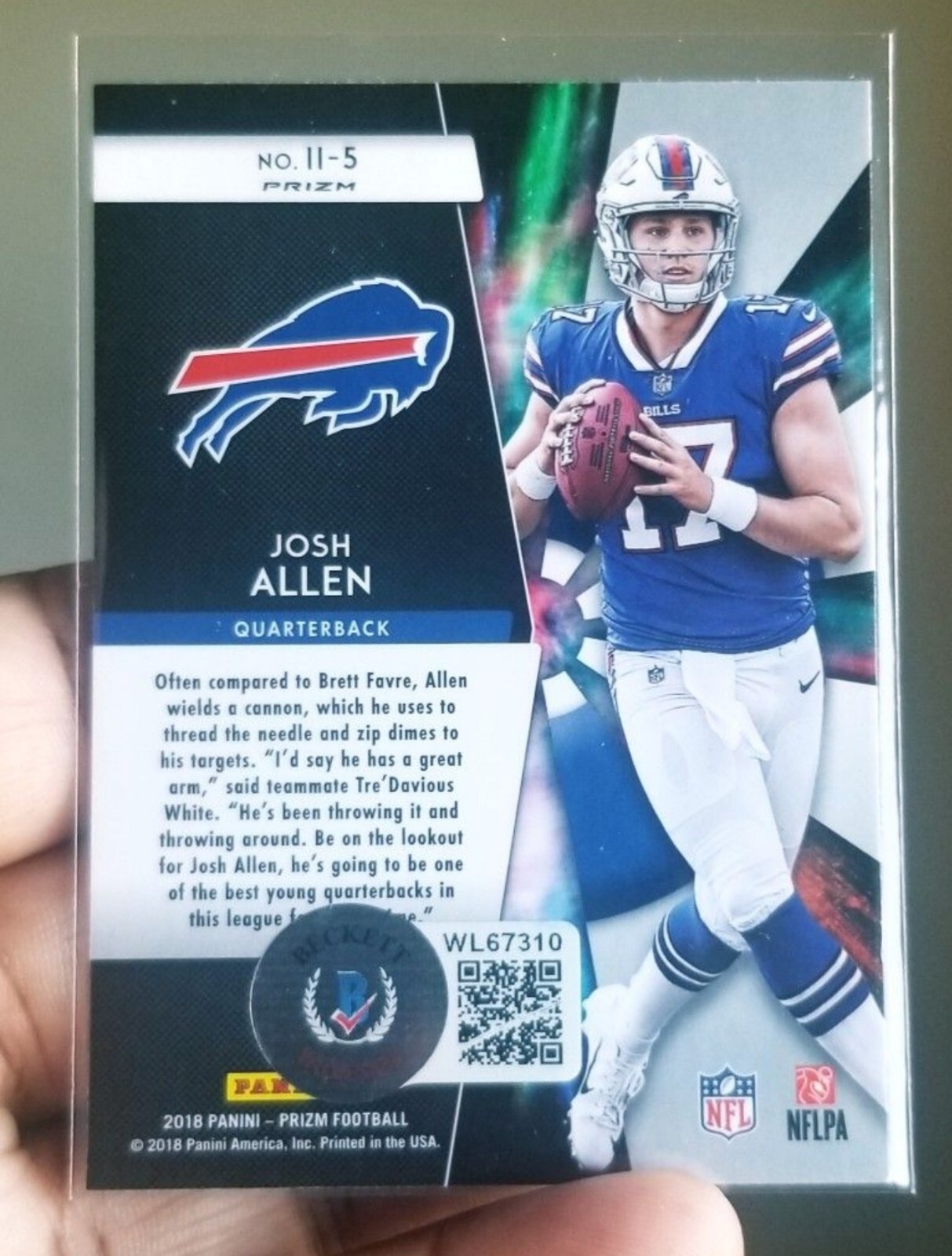 Josh Allen Auto Rookie Lot. True 1 Of 1, Auto. Witnessed by Beckett. | eBay