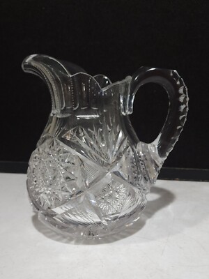 ANTIQUE AMERICAN BRILLIANT CUT ABC LIBBEY CUT GLASS SIGNED VENETIA ...