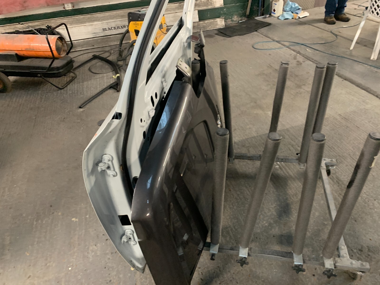 Mobile body panel storage rack | eBay UK