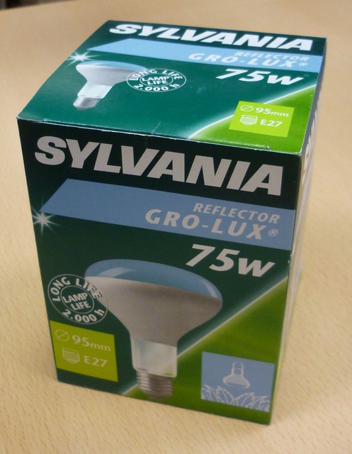 Bulb SYLVANIA Reflector Grow Lux E27 75w Ø95mm Spotlight Cultivation ...