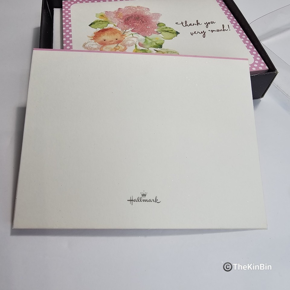 Vintage Hallmark Mary Hamilton Angel 10 Thank You Note Cards +Envelopes ...