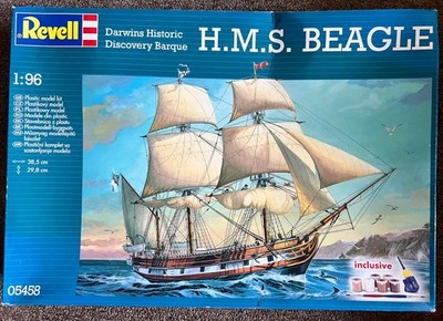 Revell 1:96 HMS Beagle Darwin’s Historic Ship Model Kit 05458 – Boxed ...