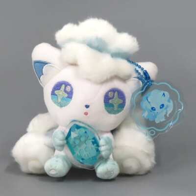 Pokemon Center Limited Alolan Vulpix & Ice Stone plush doll (2022) 13cm ...