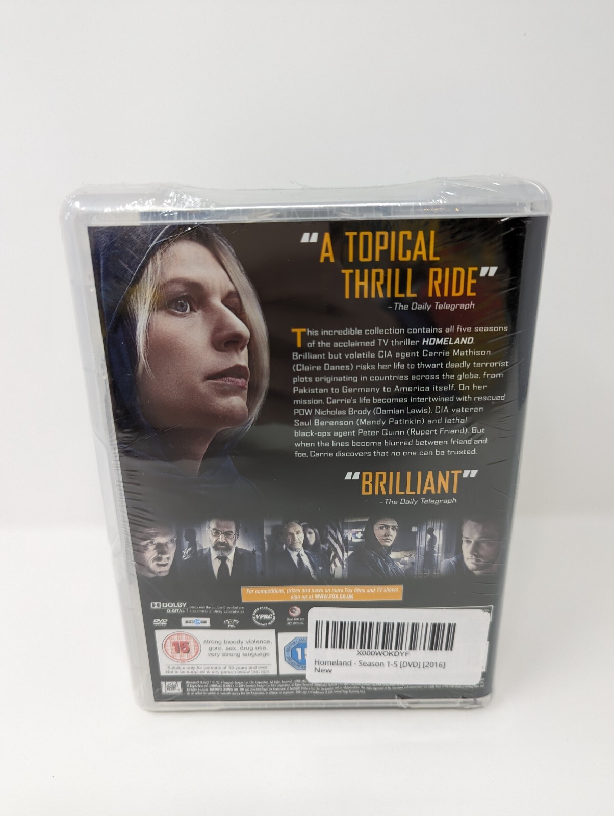 Homeland - The Complete Seasons 1-5 (DVD, 2016, Box Set of 20 Discs ...