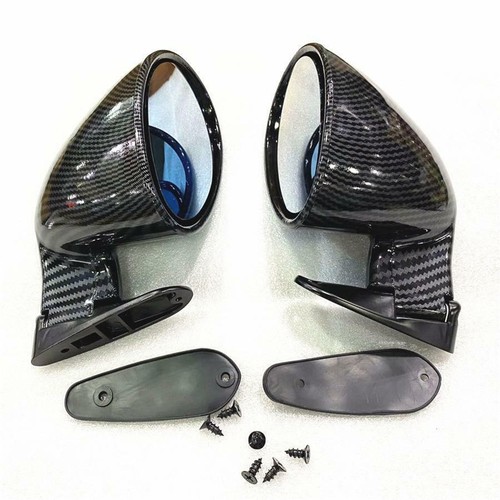 2x F1 Style Carbon Fiber Look Universal Racing Car Side Wing Rearview ...
