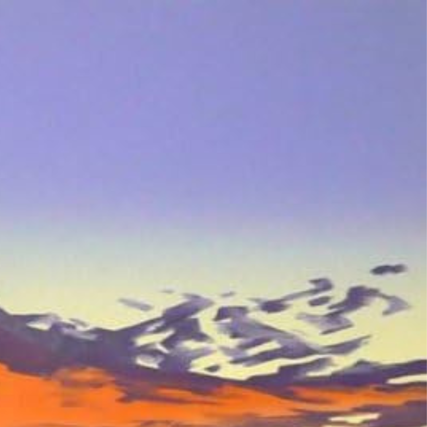 Ed Mell - Red Rock Valley / Lithograph ED:H.C / Frame 23 × 30.3 inches ...