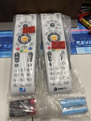 BRANDNEW!! 2 Pack - DIRECTV RC66RX RF Remote Controls W/Batteries DTV ...
