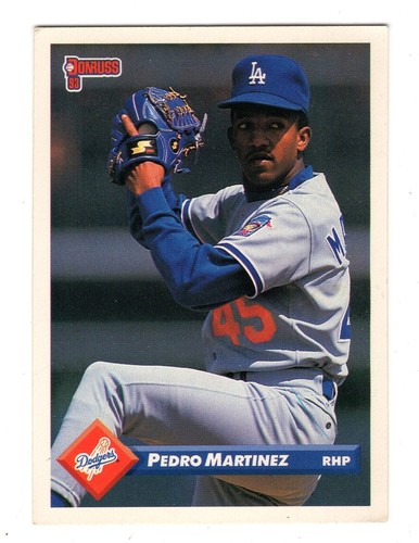 1993 Donruss Pedro Martinez #326 Los Angeles Dodgers Baseball Rookie ...
