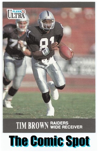 1991 FLEER ULTRA ~ TIM BROWN #77 ~ LOS ANGELES RAIDERS HOF ~ NFL ...